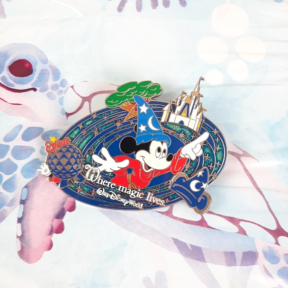 Disney | Accessories | Disney Where Magic Lives Mickey Sorcerer ...